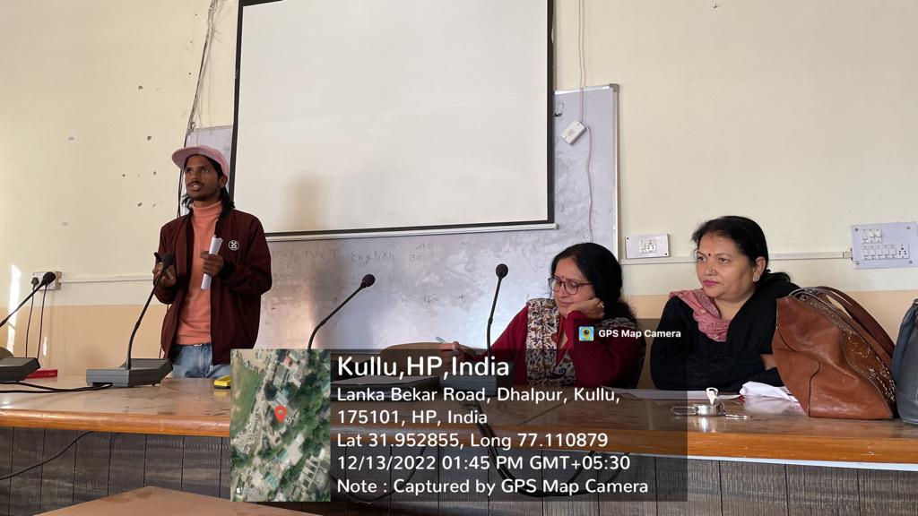 Departments of English | Government College, Kullu | Distt. Kullu ...