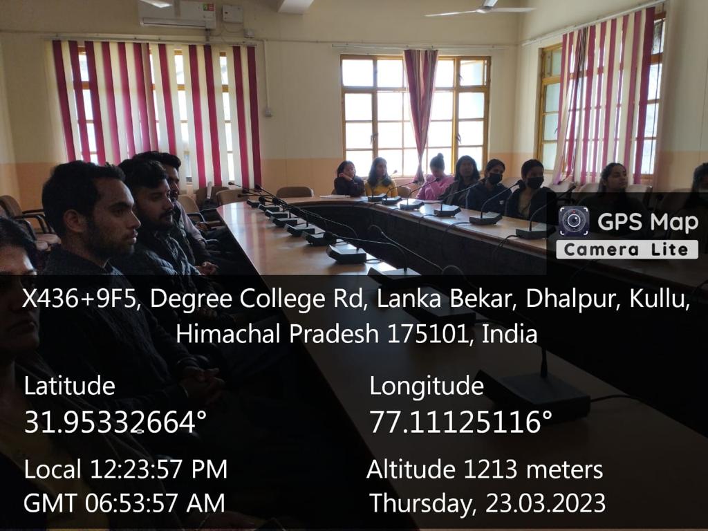 Departments of English | Government College, Kullu | Distt. Kullu ...
